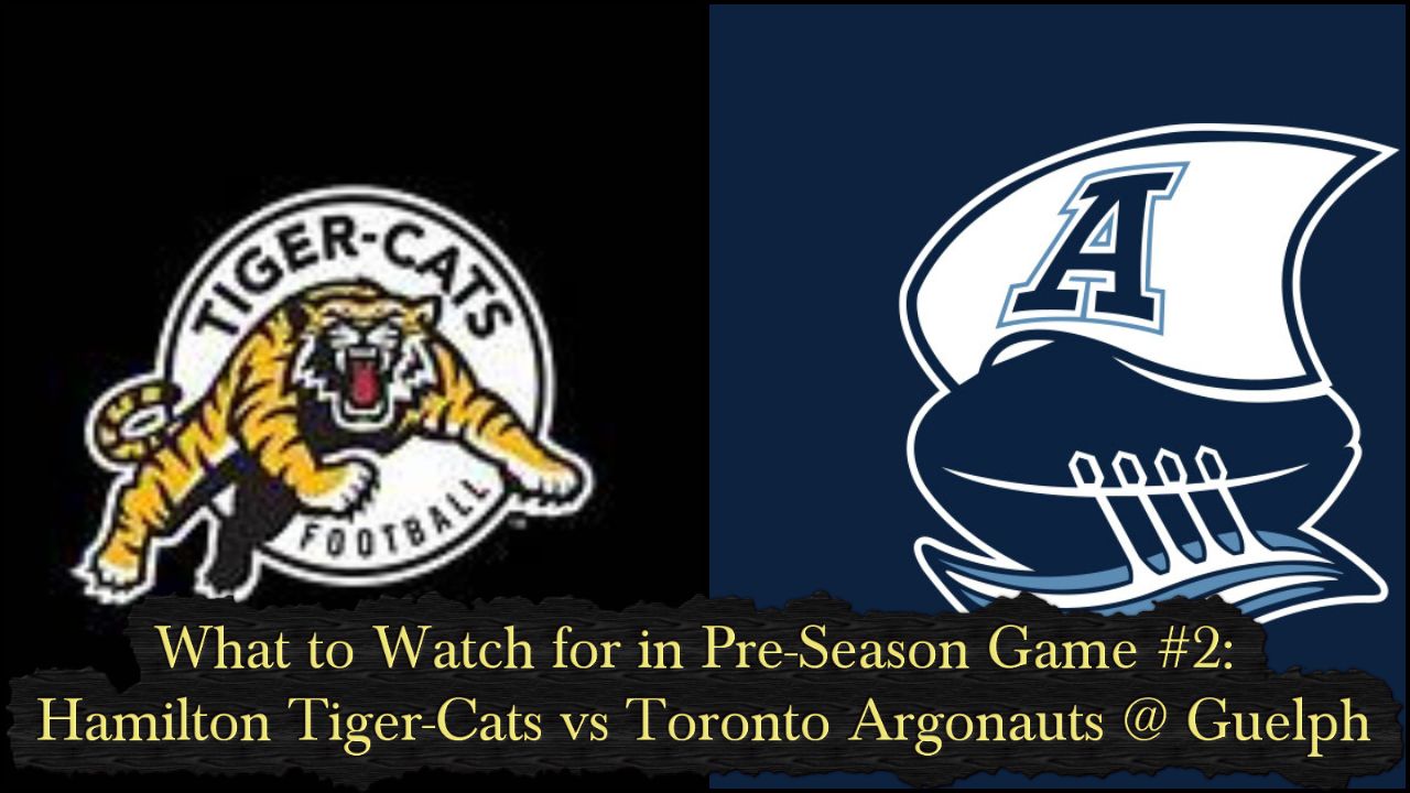 What to Watch for in Pre-Season Game #2: Hamilton Tiger-Cats vs ...